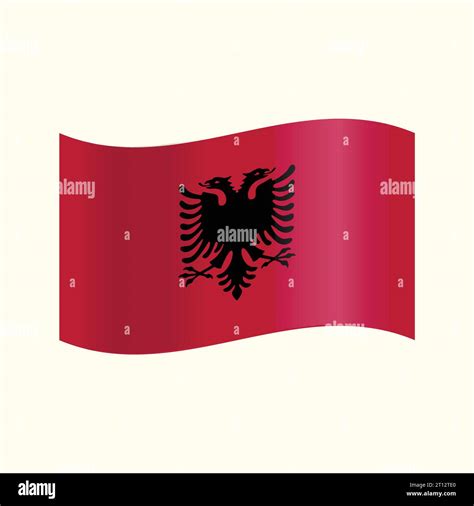 Vector Flag Of Albania National Emblems Stock Vector Image And Art Alamy