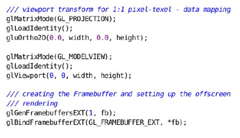 Example Showing How To Set Up The Mapping And The Offscreen Rendering Download Scientific