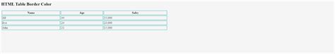 Html Table Border An Ultimate Guide