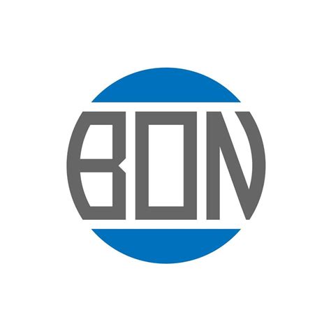 Bon Letter Logo Design On White Background Bon Creative Initials