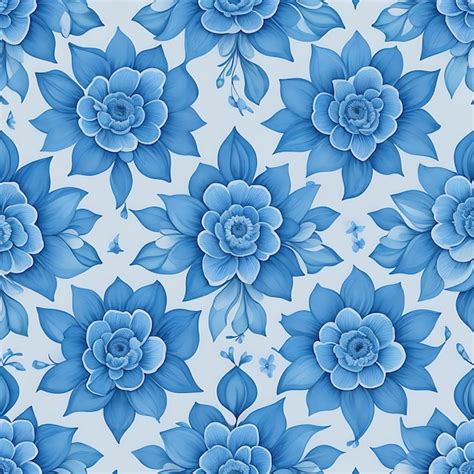 premium ai image seamless flower pattern generative ai