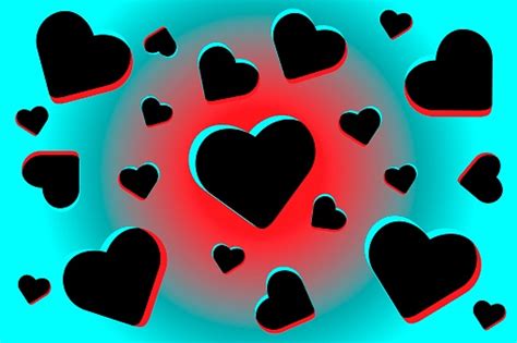 소셜 네트워크의 스타일에 컬러 현대 배경 디지털 배경 네온 하트가 있는 추상적인 매끄러운 패턴 Dj에 대한 스톡 벡터 아트 및 기타 이미지 Istock