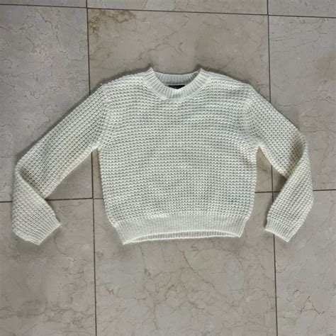 Art Class Shirts And Tops Art Class Creamwhite Cable Knit Sweater Sz