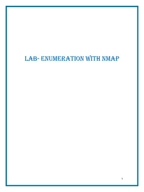 Lab Nmap Pdf