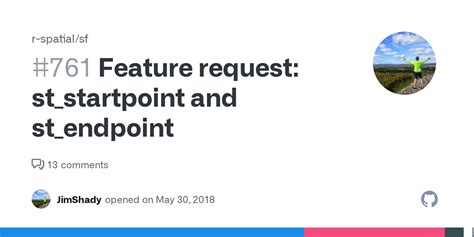 Feature Request St Startpoint And St Endpoint · Issue 761 · R Spatial Sf · Github