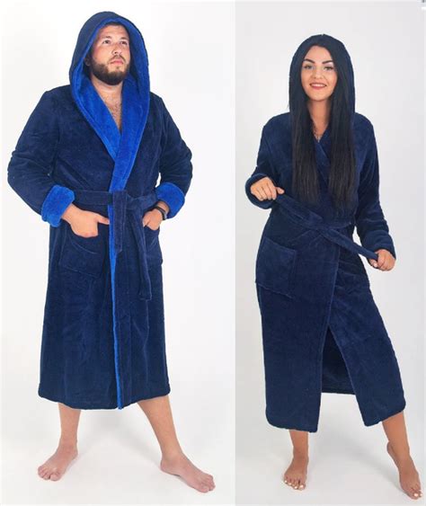 Парні махрові халати Welsoft рМ темно сині 2022 від продавця Бегемот в інтернет магазині