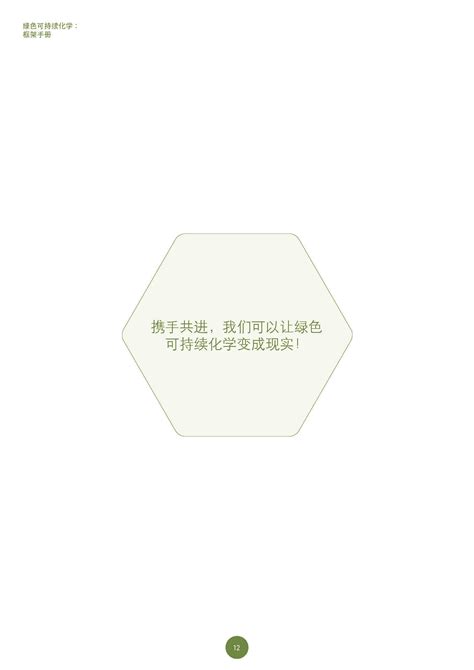 绿色和可持续化学：框架手册 Ceeyun双智云