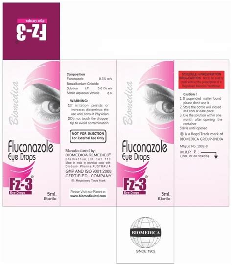 Fluconazole Eye And Ear Drops At ₹ 75 Piece Ludhiana Id 2988754262