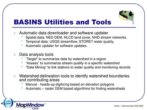 Ppt Going Open Source Migrating Epas Basins To Mapwindow Open