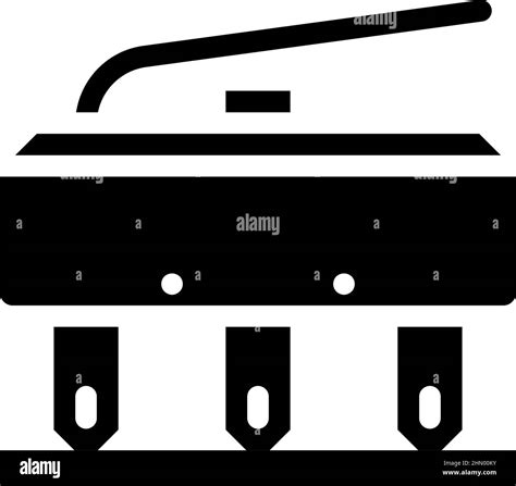 Push Button Switch Glyph Icon Vector Illustration Stock Vector Image
