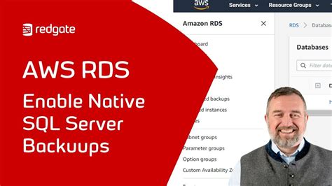 Native Sql Server Backups In Aws Rds Youtube