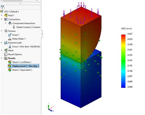Solidworks Simulation 2021 Interaction Improvements And Stabilization