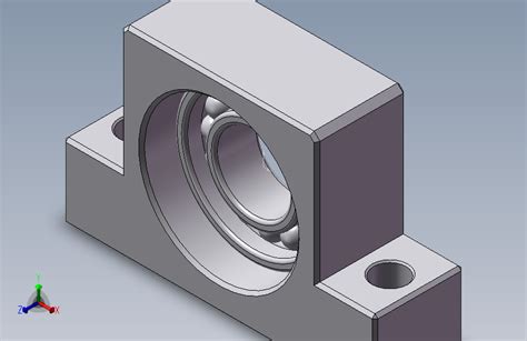 Ak Af 台湾丝杆固定 支撑座af25 Solidworks 2016 模型图纸下载 懒石网
