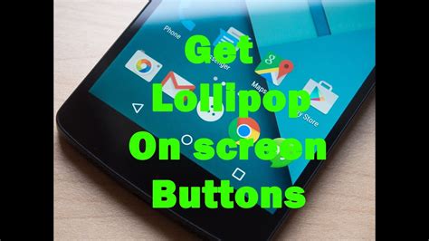 how to add on screen buttons on any android device youtube