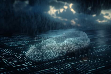 The Futuristic Cloud Stunning 8k Data Rendered In Octane With Volumetric Lightning Effects