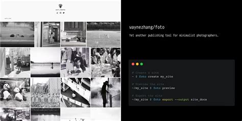 GitHub Waynezhang Foto Yet Another Publishing Tool For Minimalist Photographers
