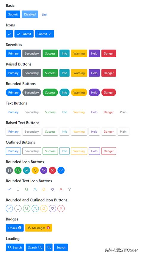 一个号称最完整的vue Ui组件库的vue组件框架——primevue