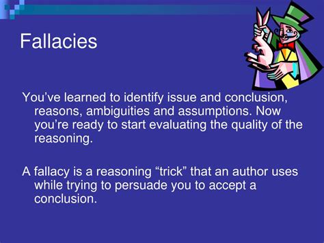 PPT Are There Any Fallacies In The Reasoning PowerPoint Presentation ID 1704220