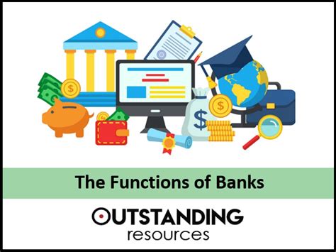Functions Of Banks And The Banking Sector Teaching Resources