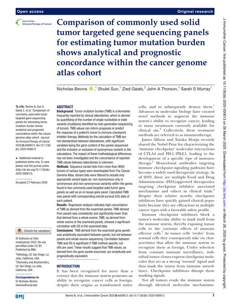 Pdf Comparison Of Commonly Used Solid Tumor Targeted Gene Sequencing Panels For Estimating