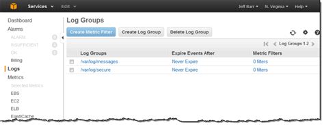 Store And Monitor Os And Application Log Files With Amazon Cloudwatch Aws News Blog