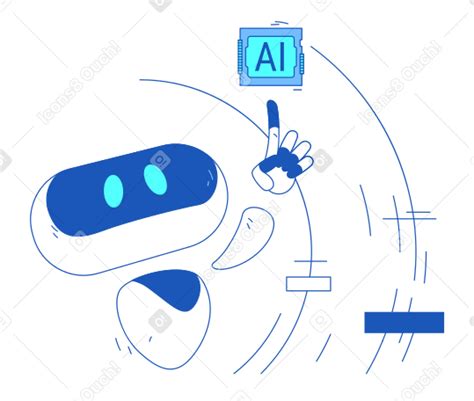 ai robot making an autonomous decision png svg