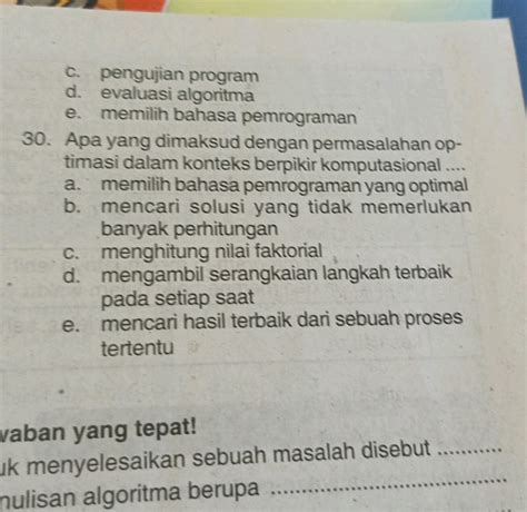 C Pengujian Program D Evaluasi Algoritma E Studyx