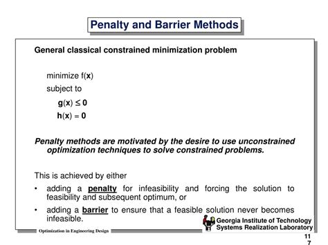 Ppt Penalty And Barrier Methods Powerpoint Presentation Free Download Id317738