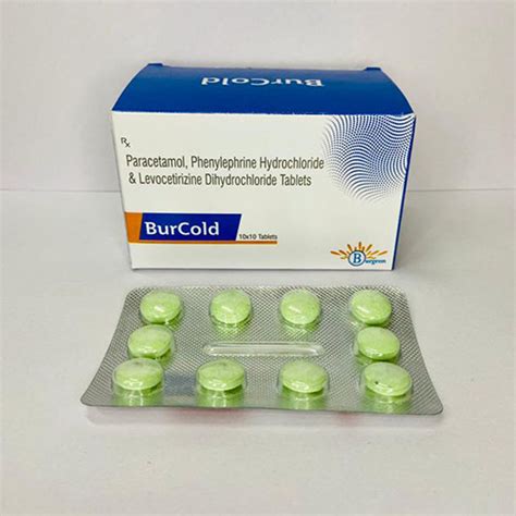 Burcold Paracetamol Phenylephrine Hydrochloride And Hydrohloride And Levocetirizine