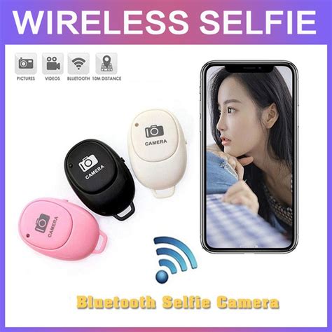 Bluetooth Remote Button Wireless Control Selfie Selfie Iosandroid Mobile Phone Pack Of 1 Bluetooth Remote Button Wireless Control Selfie Selfie Iosandroid Mobile Phone Pack Of 1