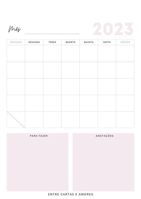 Planner 2023 Completo Mensal Semanal E Mais Artofit