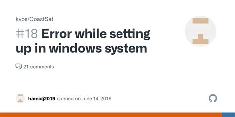 Error While Setting Up In Windows System · Issue 18 · Kvoscoastsat · Github