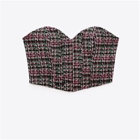 Structured Corset Crop Top Gem