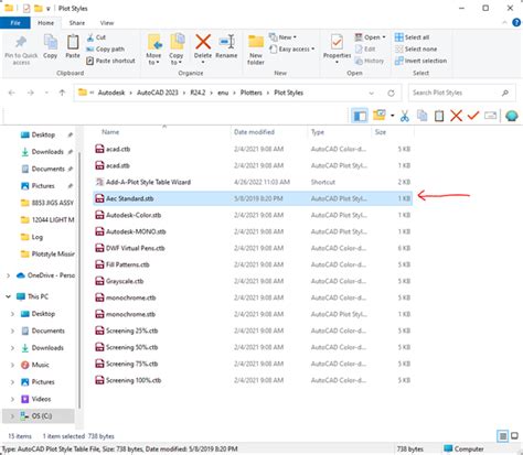 Plotstyle Table Missing
