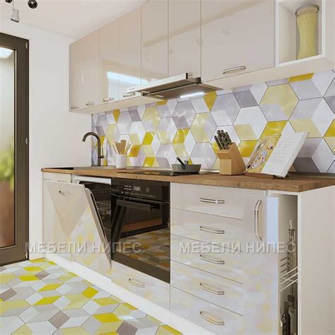 Кухня с термоплот City 275 МДФ бежов гланц ДО ИЗЧЕРПВАНЕ Ме