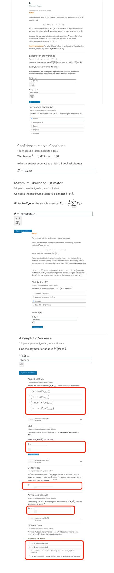 Solved Confidence Interval Continued1 ﻿point Possible