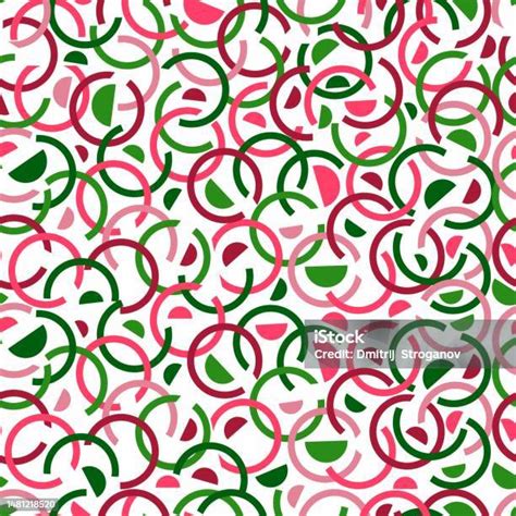 다채로운 원활한 패턴입니다 반 원과 양식화 된 원 재미있는 다채로운 선 낙서 모양 배경 기하에 대한 스톡 벡터 아트 및 기타 이미지 Istock