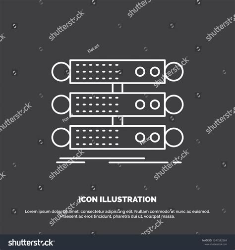 Server Structure Rack Database Data Icon Stock Vector Royalty Free 1247582569 Shutterstock