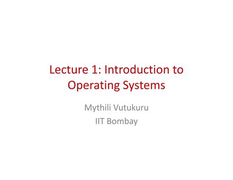 Lecture1 Details Of Operating System Abraham Silberchatz Pdf Operating Systems Computer