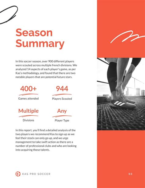 Scouting Report Template Visme