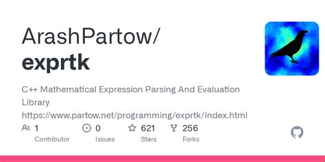 Github Arashpartowexprtk C Mathematical Expression Parsing And Evaluation Library
