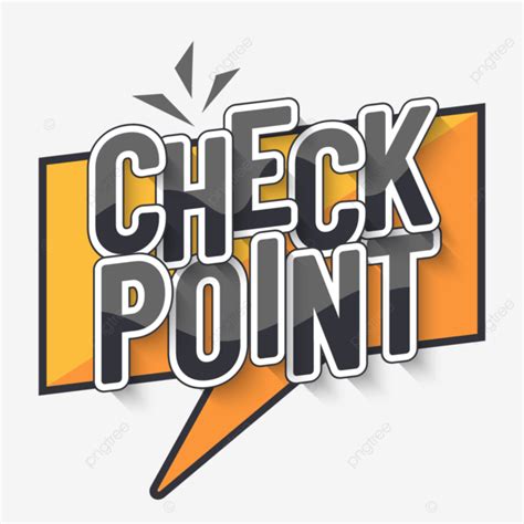 체크 포인트 텍스트 레터링 배너 디자인 검사 포인트 배너 Png 일러스트 및 벡터 에 대한 무료 다운로드 Pngtree