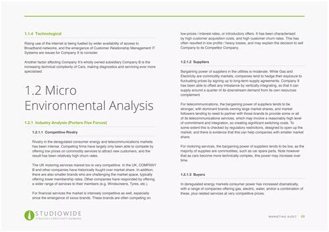 Strategic Marketing Audit Example PPT