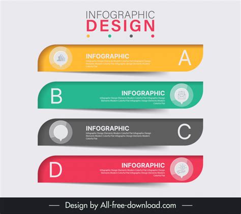 Infographic 5 Elements Template Flat Symmetric Pentagon World Map Vectors Graphic Art Designs In
