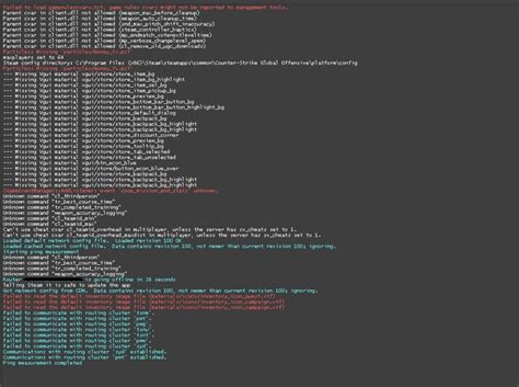 Console Error Msgs Globaloffensive