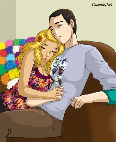 The Hug Penny And Sheldon Fan Art 17028712 Fanpop