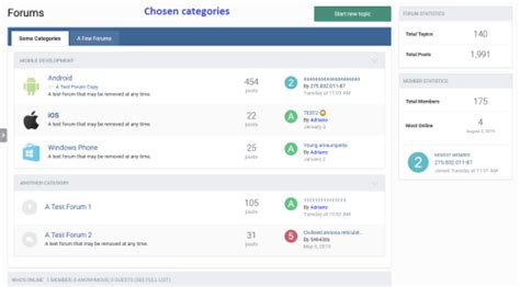 Tabbed Forums Index Applications And Plugins Webflake
