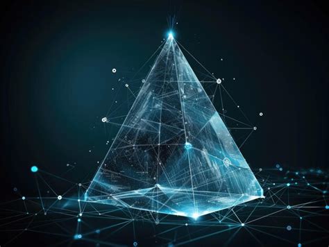 Premium Photo Data Technology Abstract Futuristic Illustration Low Poly Shape With Connecting