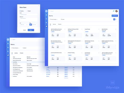 Invoice Items UI Design By Ildiko Gaspar On Dribbble