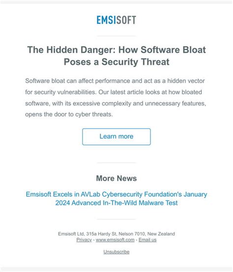 Emsisoft The Hidden Danger How Software Bloat Poses A Security Threat Milled
